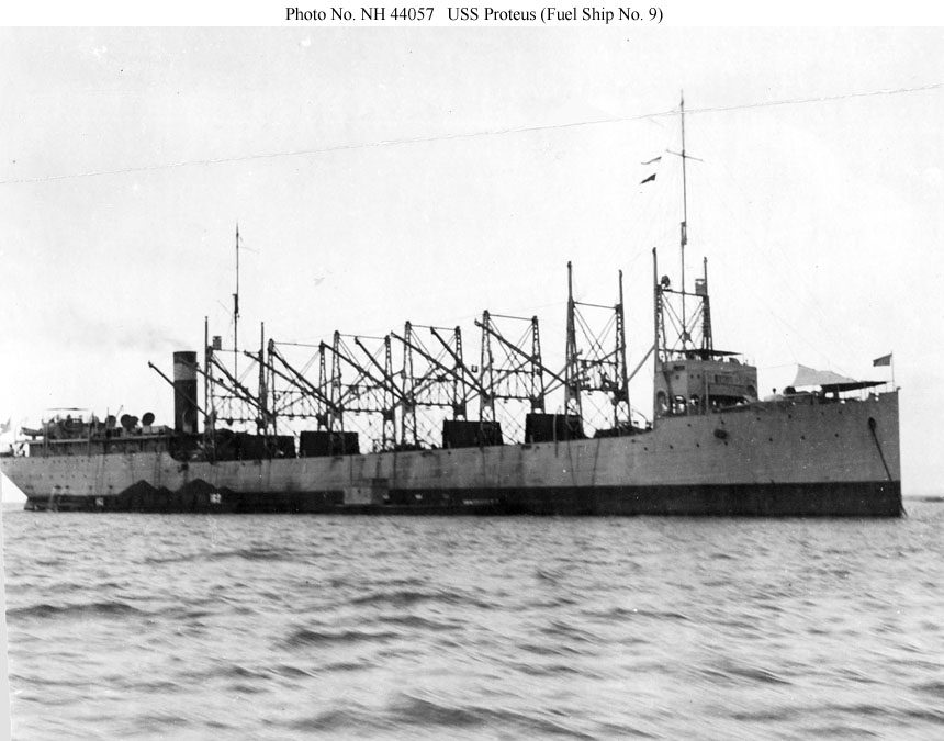 USS Proteus (Fuel Ship No. 9) Class: Photographs