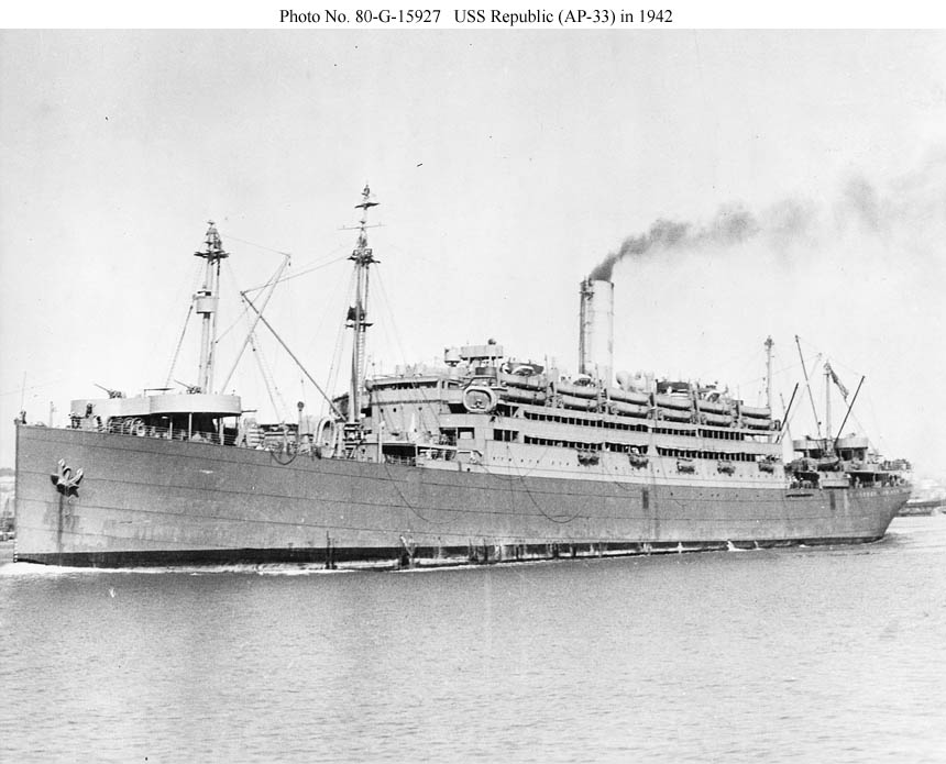 USS Republic (AP-33): Photographs