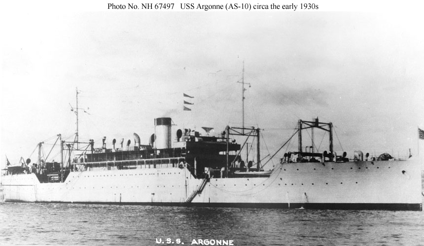 USS Argonne (AS-10): Photographs