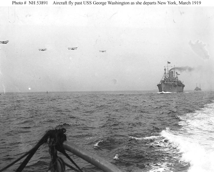 USN Ships--USS George Washington (ID # 3018) -- President Wilson's ...