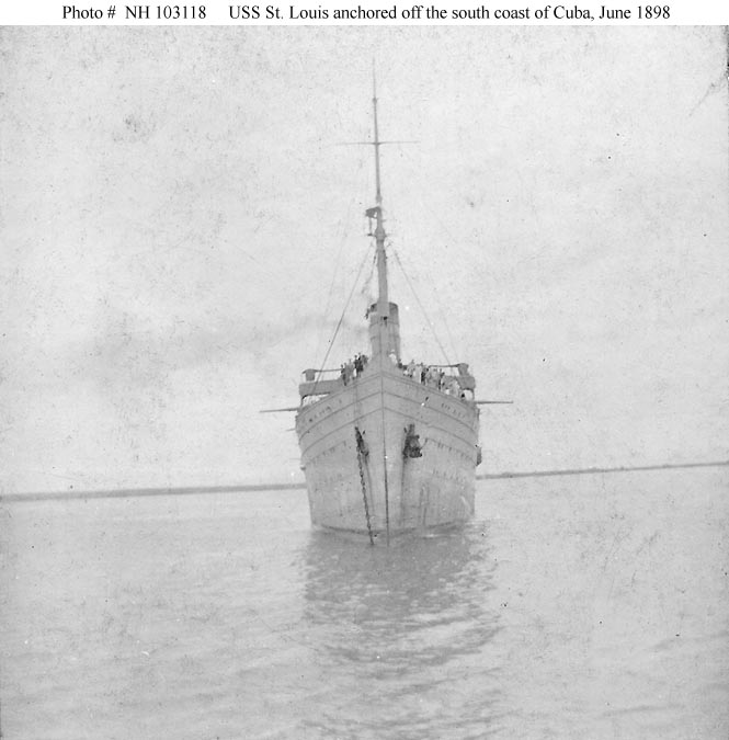 USN Ships--USS Saint Louis (1898) and USS Louisville (ID # 1644), 1918-1919