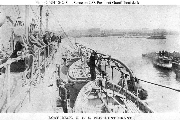 USN Ships--USS President Grant (ID # 3014) -- On Board and Close Up Views